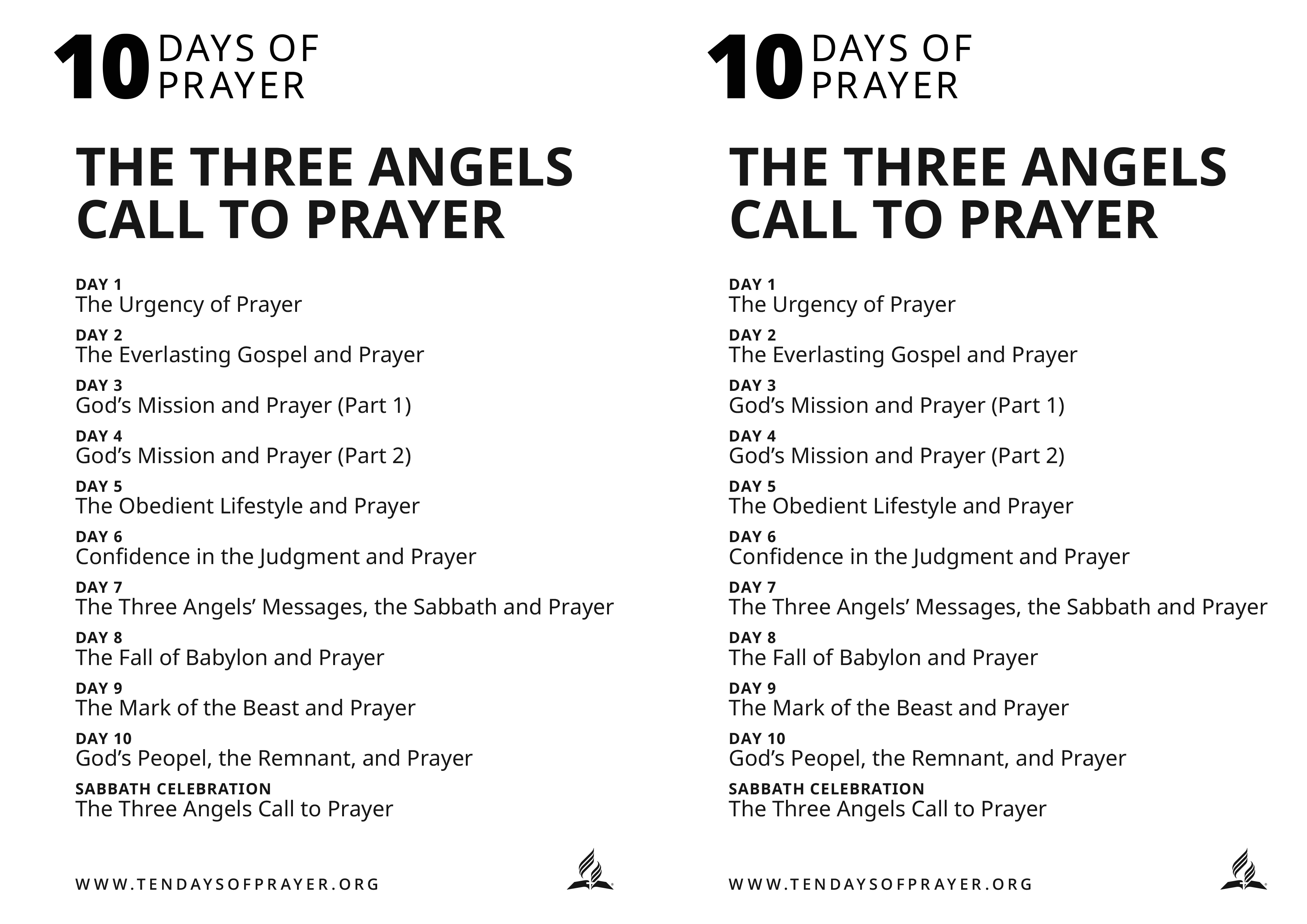 10 Days of Prayer - Disciple